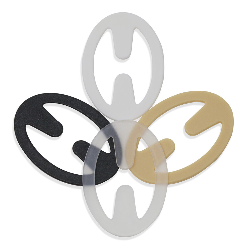 Razor Clips Bra Strap Clips Oval Shaped 4 Pack (Black, Beige, White ...